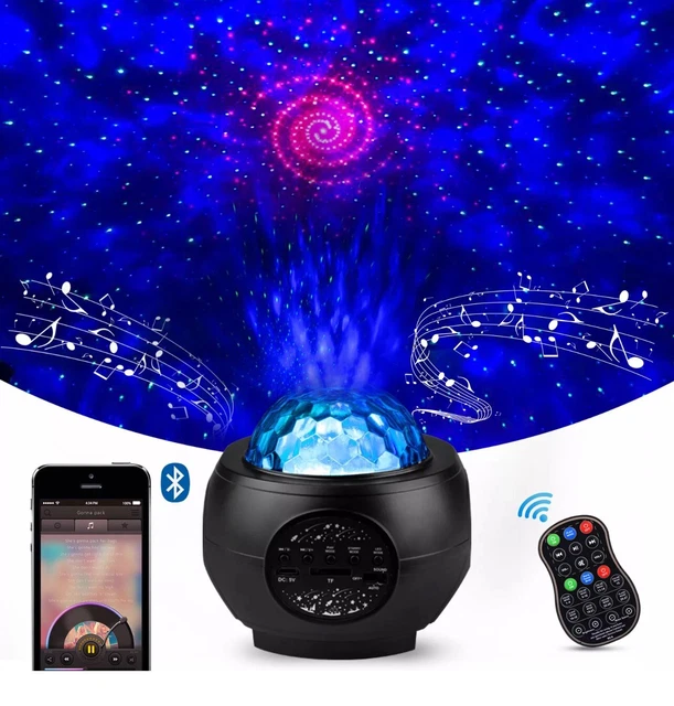 LED GALAXY PROJECTOR Light Starry Sky Bluetooth Speaker Music Dj Bedroom Party £15.99 - PicClick UK