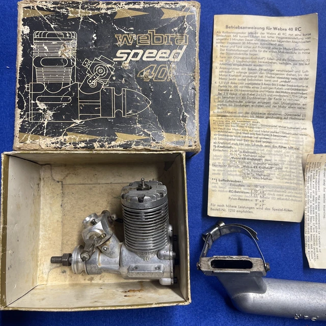 WEBRA SPEED 40 Nitro Glow Engine RC Model Aeroplane Plane Air £35.00 - PicClick UK