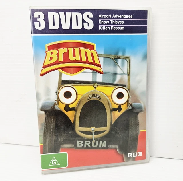 BRUM 3 DISC Set : Airport Adventure Snow Thieves Kitten Rescue - DVD ...