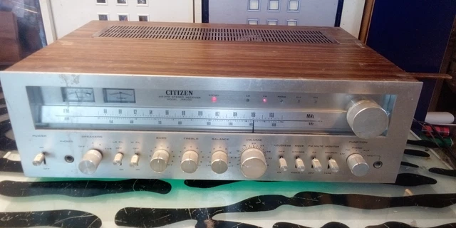 CITIZEN JS6330 VINTAGE Silver AM/FM Receiver RARE Korea Working Good ...