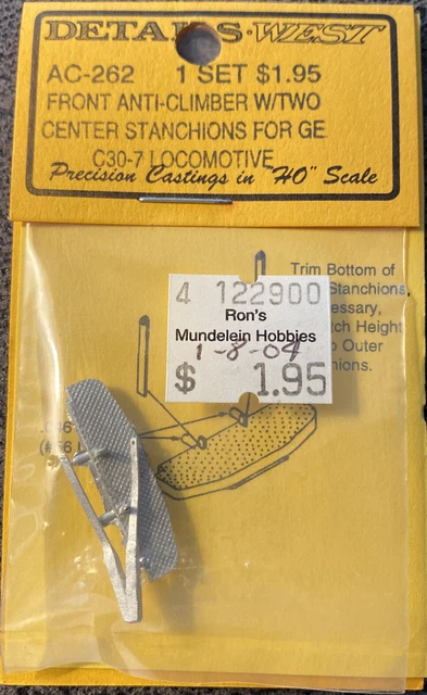 DETAILS WEST - HO Scale - AC-262 - Front Anti-Climber EUR 3,68 ...