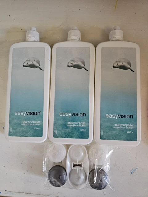 3 X SPECSAVERS Easypurpose Contact Lens Solution + Cases £6.70 ...