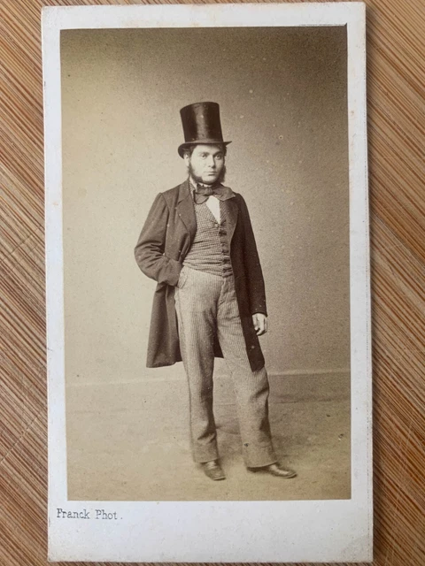 PHOTO CARTE DE Visite CDV Portrait homme 1861 EUR 24,00 - PicClick FR