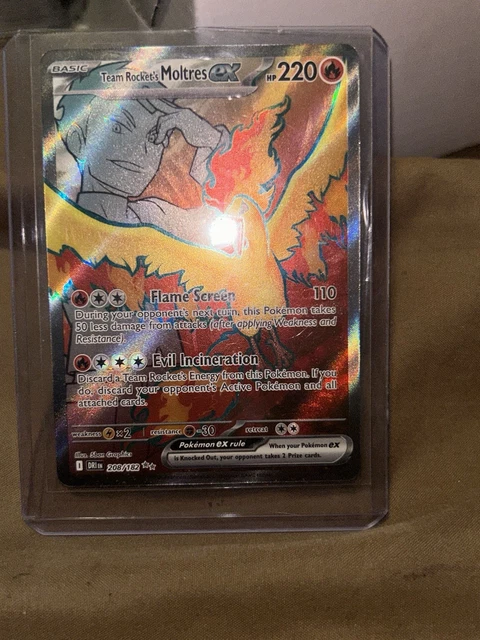POKÉMON TCG TEAM Rocket's 🚀 Moltres ex 208/182 Sv10: Destined Rivals ...