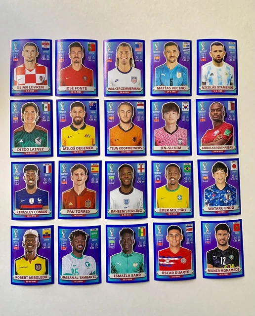 BLUE PARALLEL PANINI FIFA World Cup Qatar 2022 Stickers Blue Parallel Group A- C £0.92 - PicClick UK