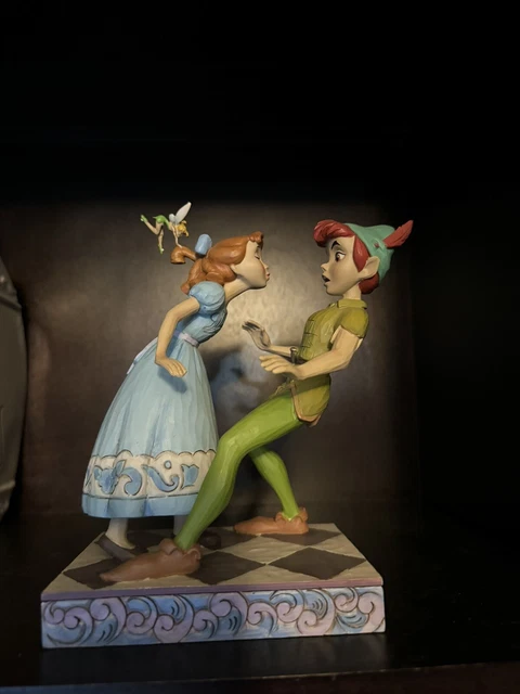 PETER PAN AND Wendy Jim Shore “An Unexpected Kiss” Disney £56.45 ...