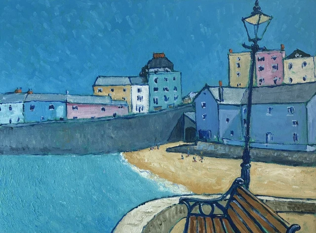 ORIGINAL OIL PAINTING ‘Tenby Harbour Early Summer Sun’ By Brian Pinnell ...