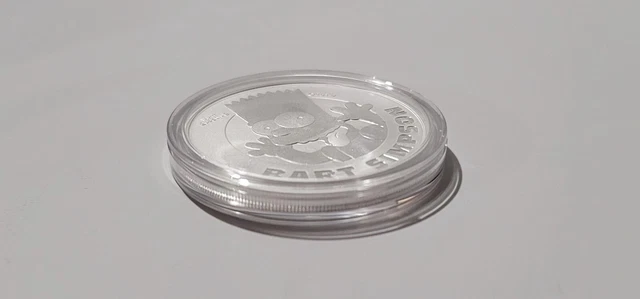1 OZ 2022 Perth Mint The Simpsons Bart .9999 Fine Silver Bullion Coin ...