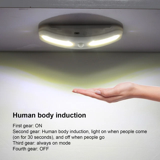 2PCS USB CHARGING COB LED Motion Sensor Light For Home Corridor £14.74 ...