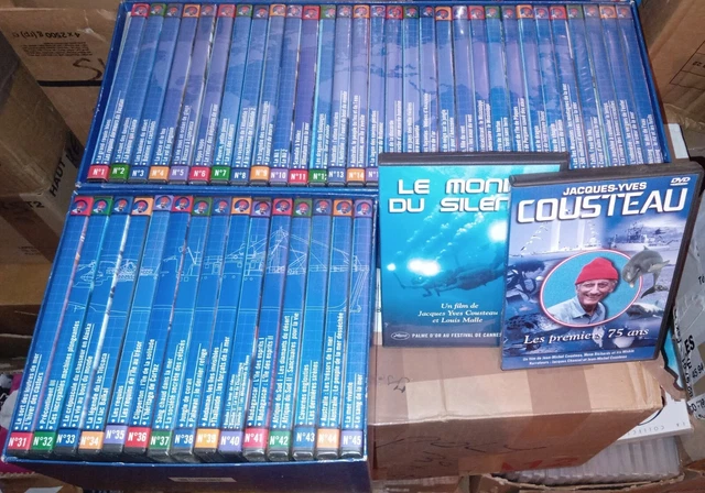 LA COLLECTION COMPLETE Cousteau En 47 Dvd 2 Coffrets 45 Dvd + 2 Dvd Hors Serie EUR 229,00 ...