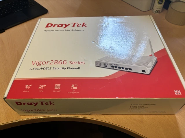 DRAYTEK VIGOR 2866AX Dual-WAN VDSL2/ADSL2+ WiFi Router £200.00 - PicClick UK