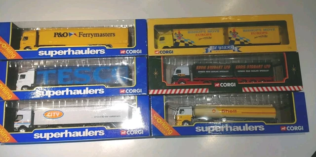 CORGI SUPERHAULERS SCANIA Volvo Stobart Tesco Esso Lorries Ideal Xmas ...