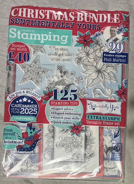 CREATIVE STAMPING MAGAZINE October 2025 Christmas Bundle With Gifts £14 ...
