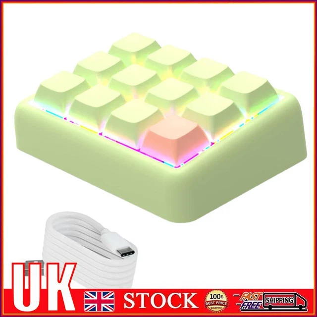 12 KEYS MACRO Keypad Programmable Hot Swappable Keyboard for Working ...