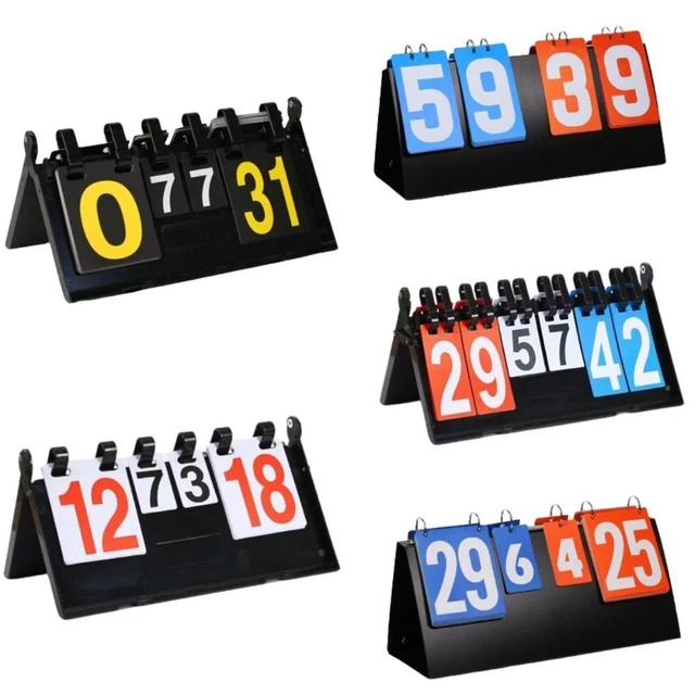 MANUAL TABLE TENNIS Flip Cards Competition Score Indicator Sports ...