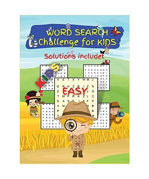 WORD SEARCH CHALLENGE for KIDS: Activity Book for Children, 50 Puzzles ...