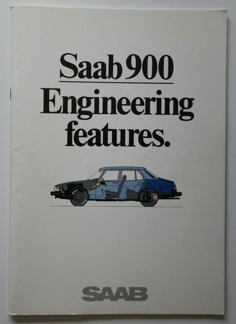 1981 SAAB 900 Engineering Features Dealer Brochure Catalog - English - USA $30.00 - PicClick CA