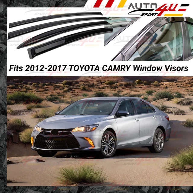 FITS TOYOTA CAMRY 2012-2017 Window Vent Visors Rain Wind Guards Shade ...