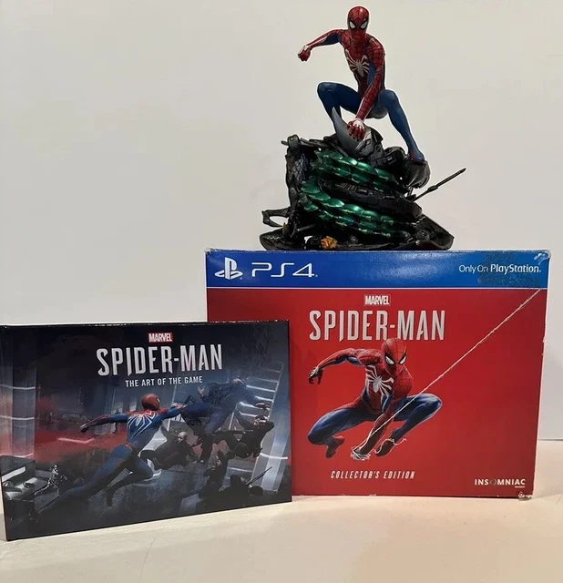 PS4 SPIDER-MAN COLLECTOR'S Edition 7" Statue And Art Book NO GAME Or ...