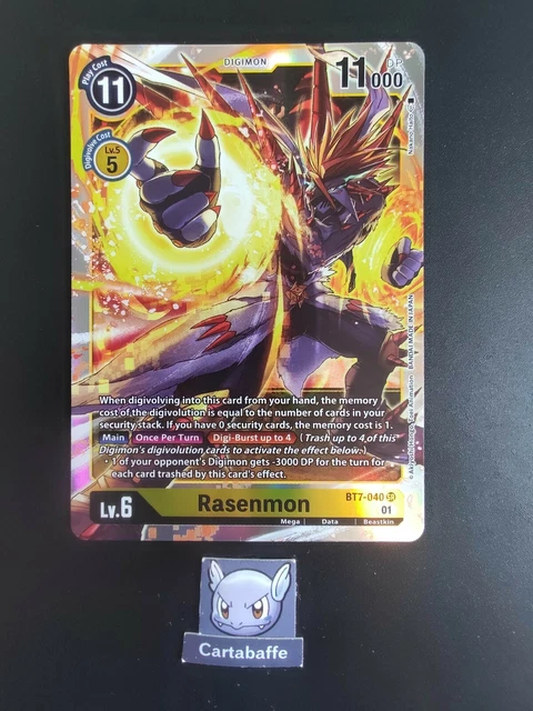 DIGIMON CARD GAME Rasenmon BT7-040 SR Super Rare BT7 Next Adventure EUR ...
