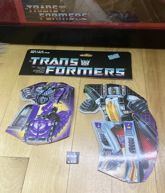 G1 TRANSFORMERS VINTAGE Autobot Box art Of Ramjet Astrotrain Label And ...