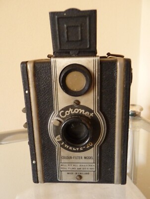 VINTAGE 1950S CORONET Twelve-20 Box Camera - Nice Collectable English ...