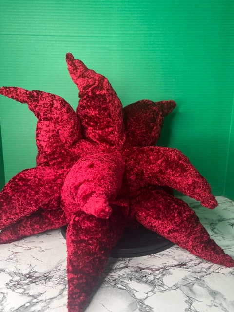 RED VELVET STAR Hat Plush Novelty Costume Accessory Demogorgon Tentacle ...