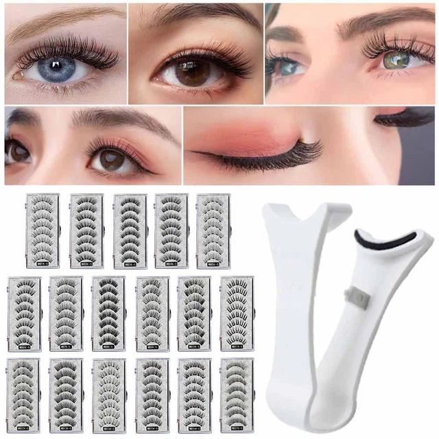 5 MAGNETIC FALSE Eyelash Set Magnetic Eyelashes with Clip for Daily ...