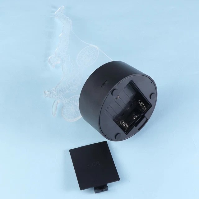 3D LED MOTORCYCLE Shape Visual Lamp Colorful Touch Control Lamp No ...