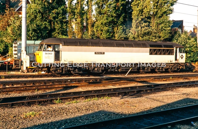 ORIGINAL RAILWAY SLIDE: Class 56 Diesel 56063 at Ipswich 1995 D-737 £2. ...