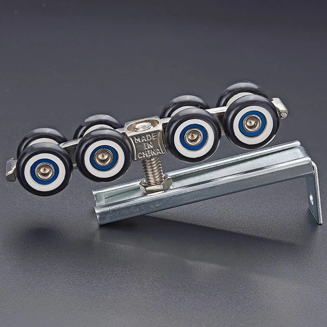 HEAVY DUTY SLIDING Door Roller Hanging Pulley Assembly Track Wood for ...