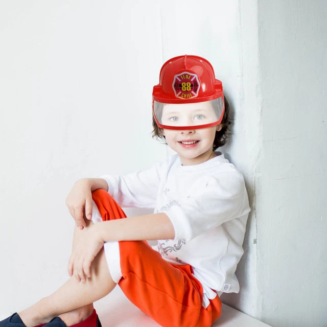 CHILDREN FIREMAN FIREMEN Play Set Fire Truck Extinguisher Fire Role ...