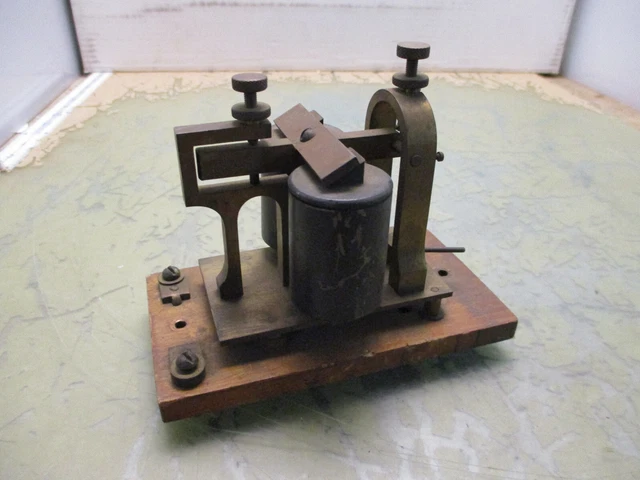 ANTIQUE J.H. BUNNELL Main Line Railroad Telegraph Sounder [#28][3*NN-47 ...