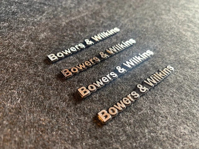 4 X BOWERS & Wilkins Lautsprecher Aufkleber Sticker Audio - Aluminium ...