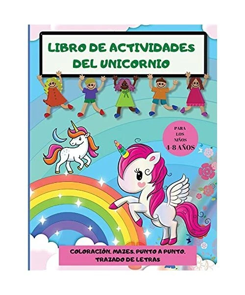 LIBRO DE ACTIVIDADES del Unicornio: Libro para colorear, laberintos y ...