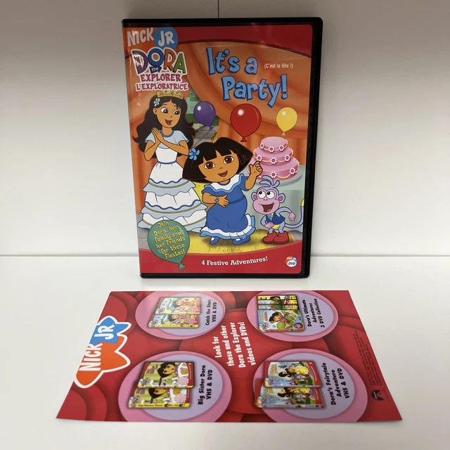DORA THE EXPLORER It’s A Party! DVD+Insert Paper Very Good Condition ...