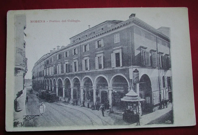 CARTOLINA ANIMATA TRAM Edicola Emilia Romagna - Modena - Portico Del ...