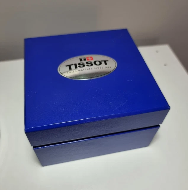 RARE VINTAGE ORIGINAL Tissot Blue Watch Case/Display/Box For Mechanical ...