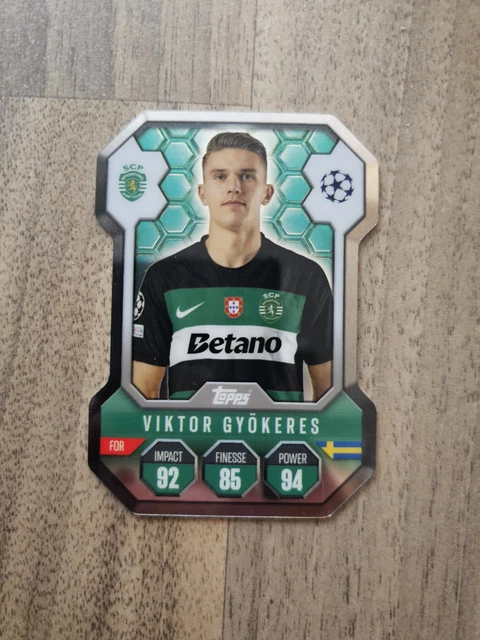 MATCH ATTAX 2025 24/25 Chrome Shield Viktor Gyokeres SH8 Sporting £3.84 - PicClick UK