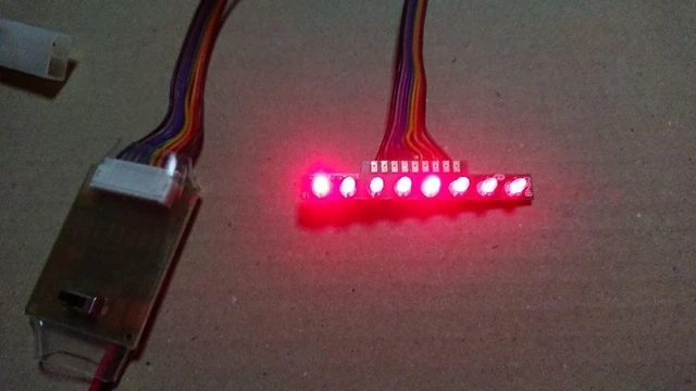 RC KNIGHT RIDER Led Front Scanner Set Red Programmable Light Bar For ...