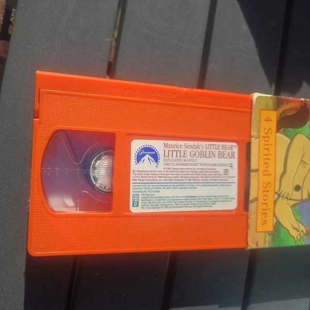 PARAMOUNT LITTLE BEAR: Little Goblin Bear VHS Tape 4 Stories Sendak £9. ...