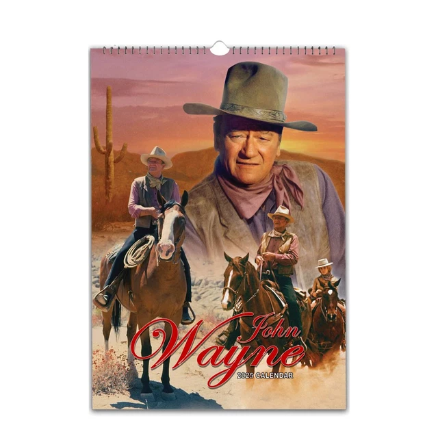 JOHN WAYNE ICONIC personalised | 2025/26 Calendar choose start month £ ...