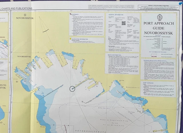 ADMIRALTY 8084 PORT APPROACH GUIDE NOVOROSSIYSK Map Chart Maritime ...