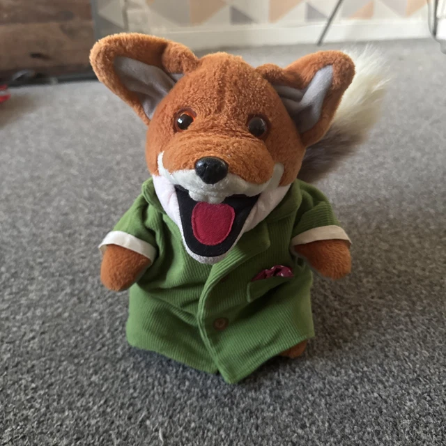 VINTAGE BASIL BRUSH Hand Puppet BBC TV Fox Character Boom Boom 2003 £19 ...