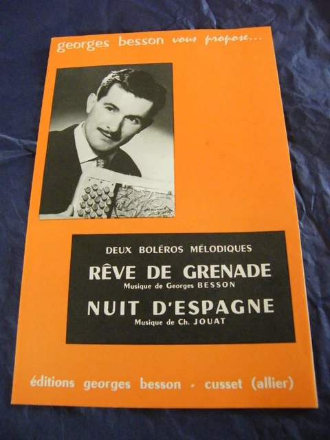 & SPARTITO RÊVE Granata Notte D'Espagne Di Georges Besson Bolero " EUR ...