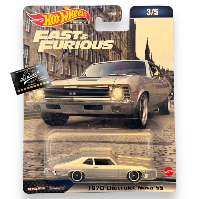 HOT WHEELS PREMIUM 1970 Chevrolet Nova SS Fast And Furious 1:64 COMBINE ...