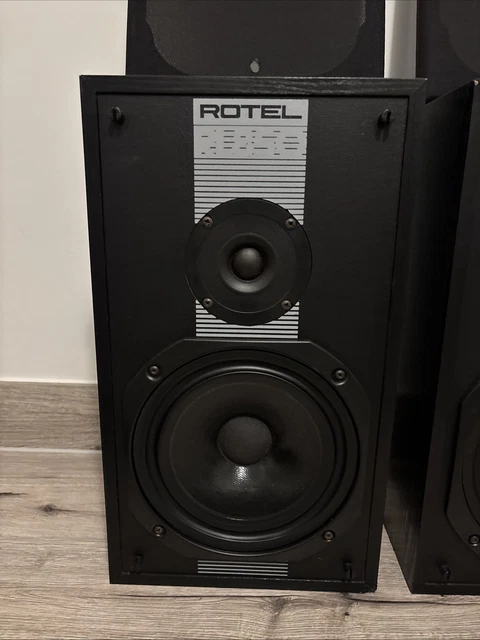 VINTAGE ROTEL RL850 Speakers 50W Bookshelf Standing Mordaunt Short £59.99 - PicClick UK