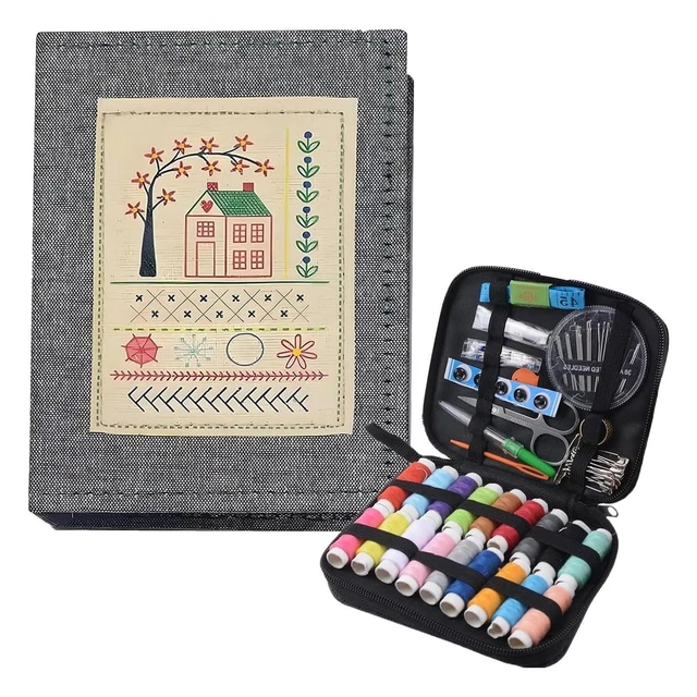 DIY EMBROIDERY STITCH Book & Sewing Tools Threads Needles Kit For ...