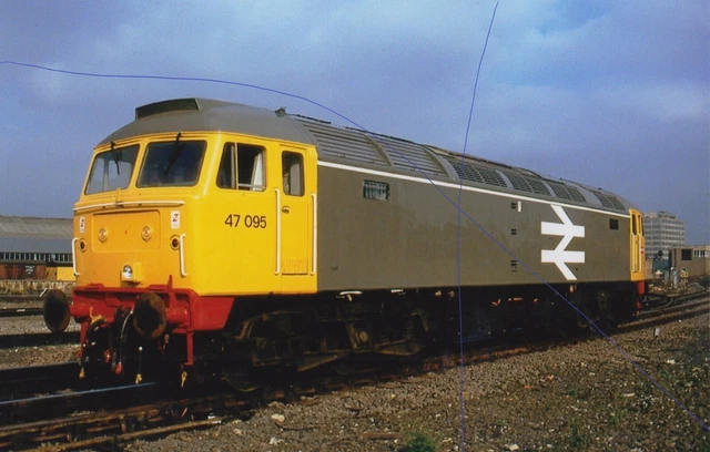 DIESEL TRAIN PHOTO Railway Picture Freight Class 47 Photograph 47095 ...