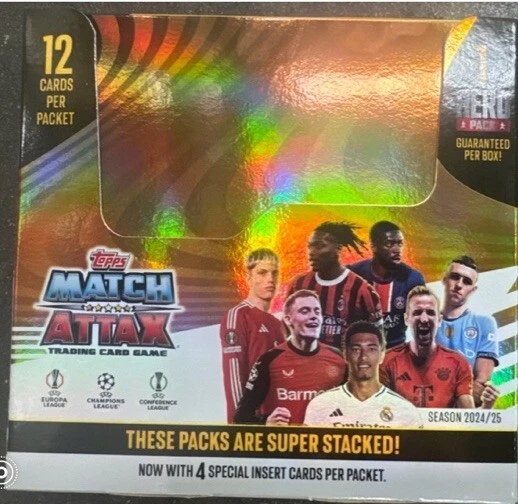 TOPPS MATCH ATTAX Trading Cards 2024/25 Season Pre Order Full Box X24 ...
